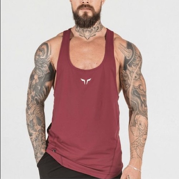 squat wolf | Shirts | Squat Wolf Next Gen Stringer 2 Burgundy Mens ...